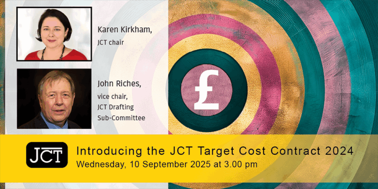 JCT Announces Launch Event for Target Cost Contract – The Joint ...